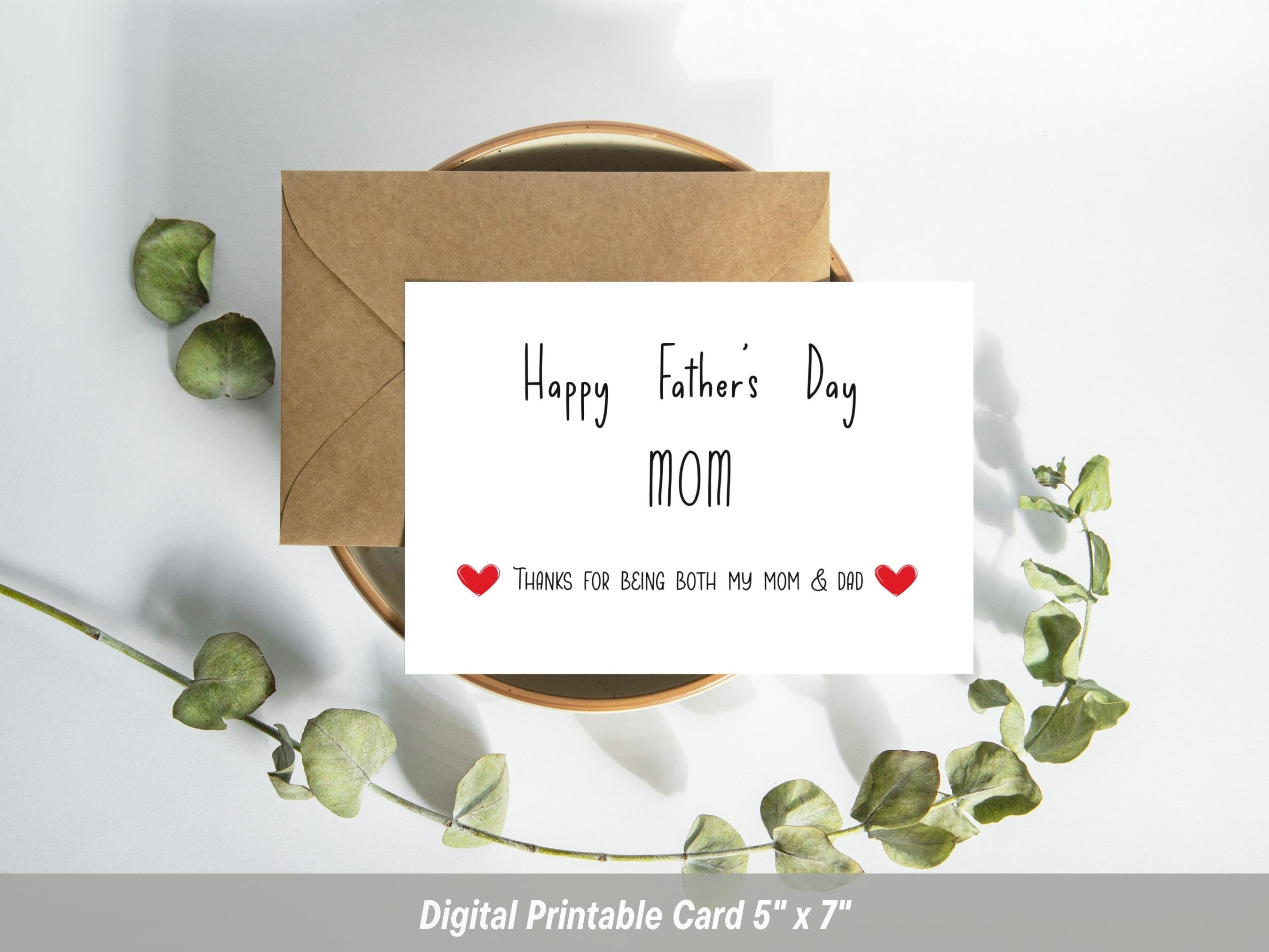 Single Mom on Father's Day Card, Happy Fathers Day Card, Mummy Father ...