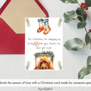 Love Printable Christmas Card, Funny Unique Holiday Cards, the Best ...