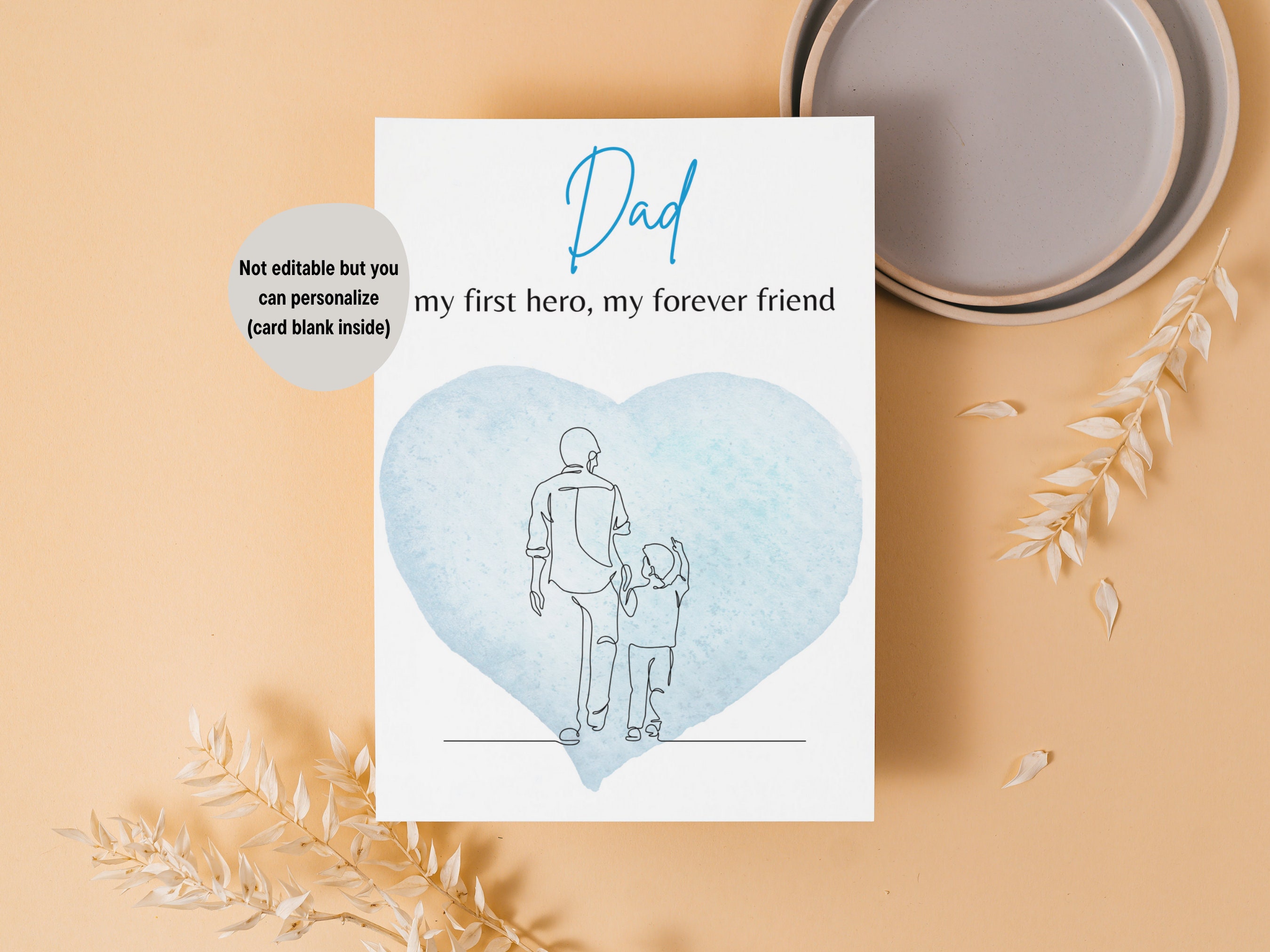 Happy Father's Day Card Fathers Day Card Dad Birthday Card Father ...