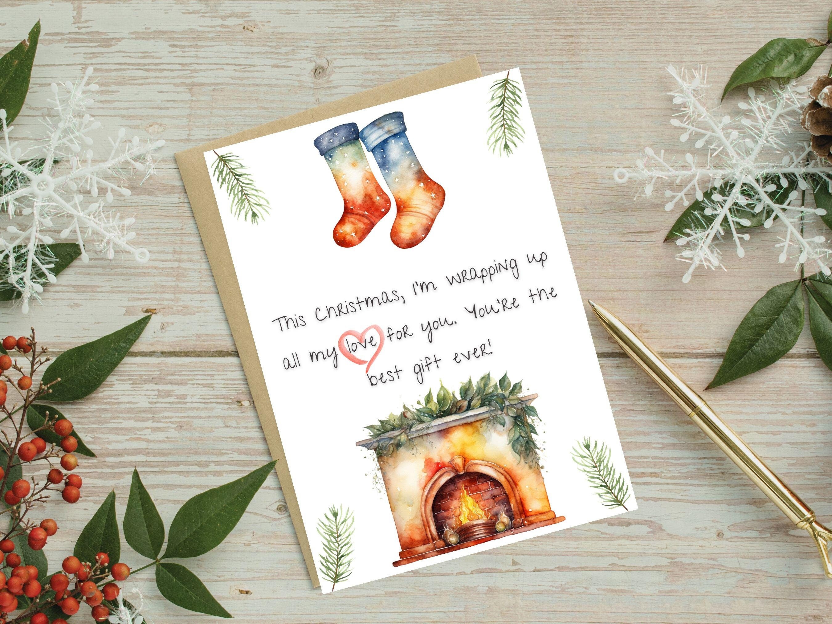 Love Printable Christmas Card, Funny Unique Holiday Cards, the Best ...