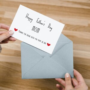 Single Mom on Father's Day Card, Happy Fathers Day Card, Mummy Father ...