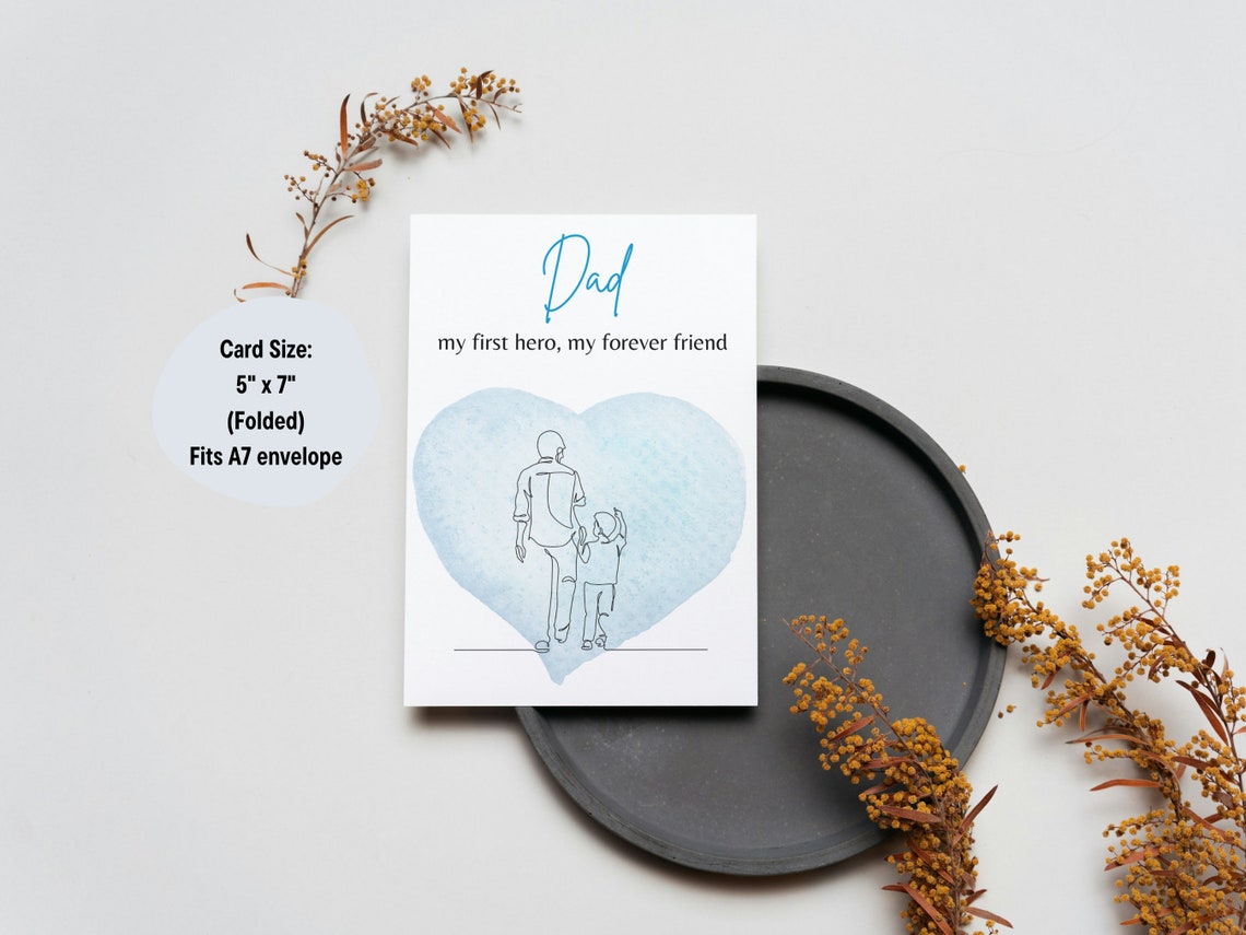 Happy Father's Day Card Fathers Day Card Dad Birthday Card Father ...