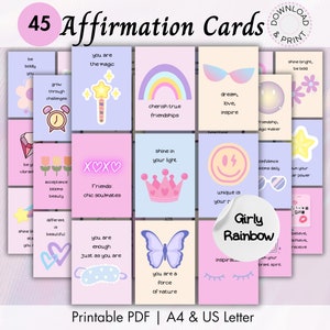 Printable Affirmation Cards Vision Board Printables Quotes About Life ...