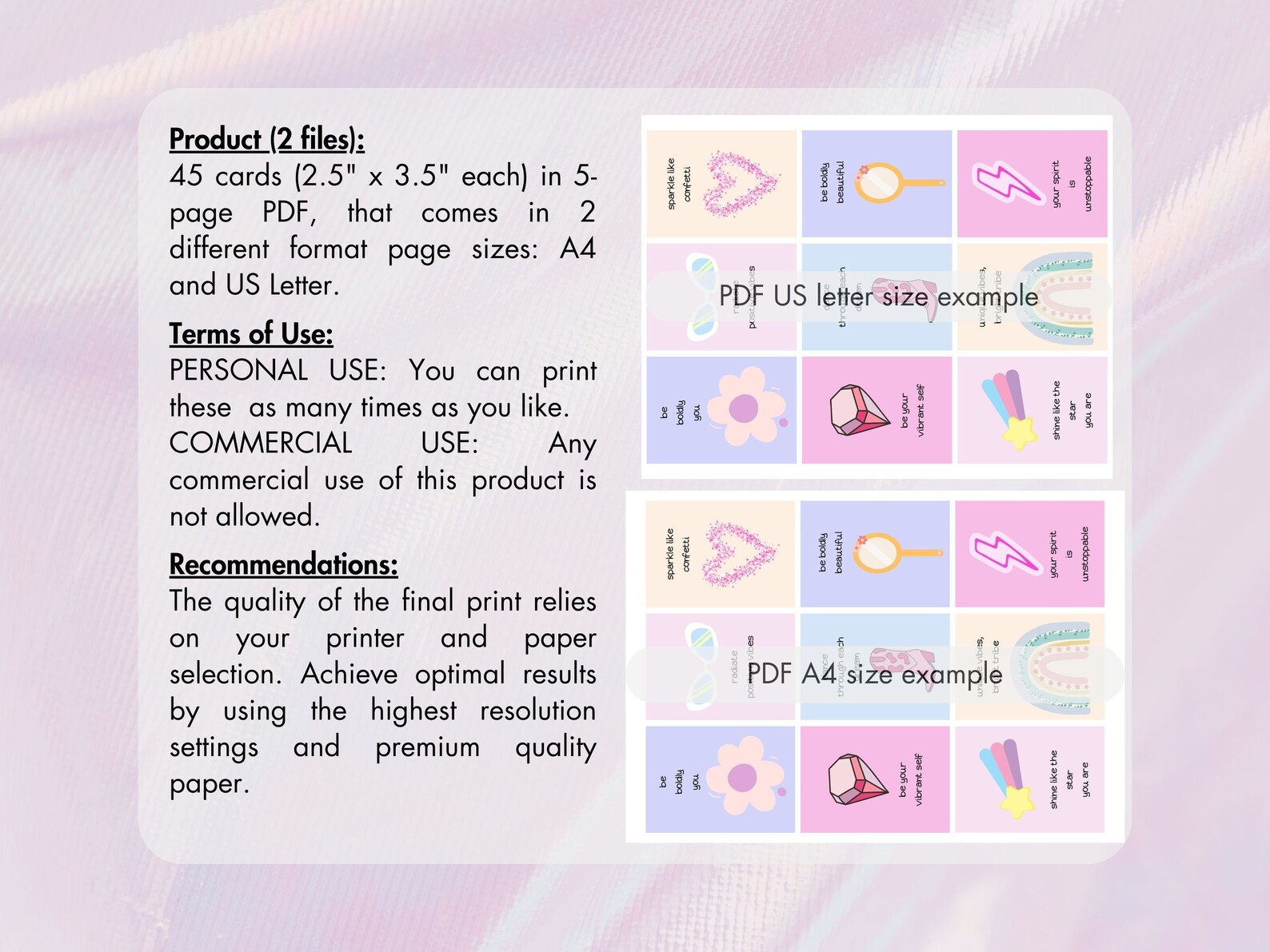 Printable Affirmation Cards Vision Board Printables Quotes About Life ...