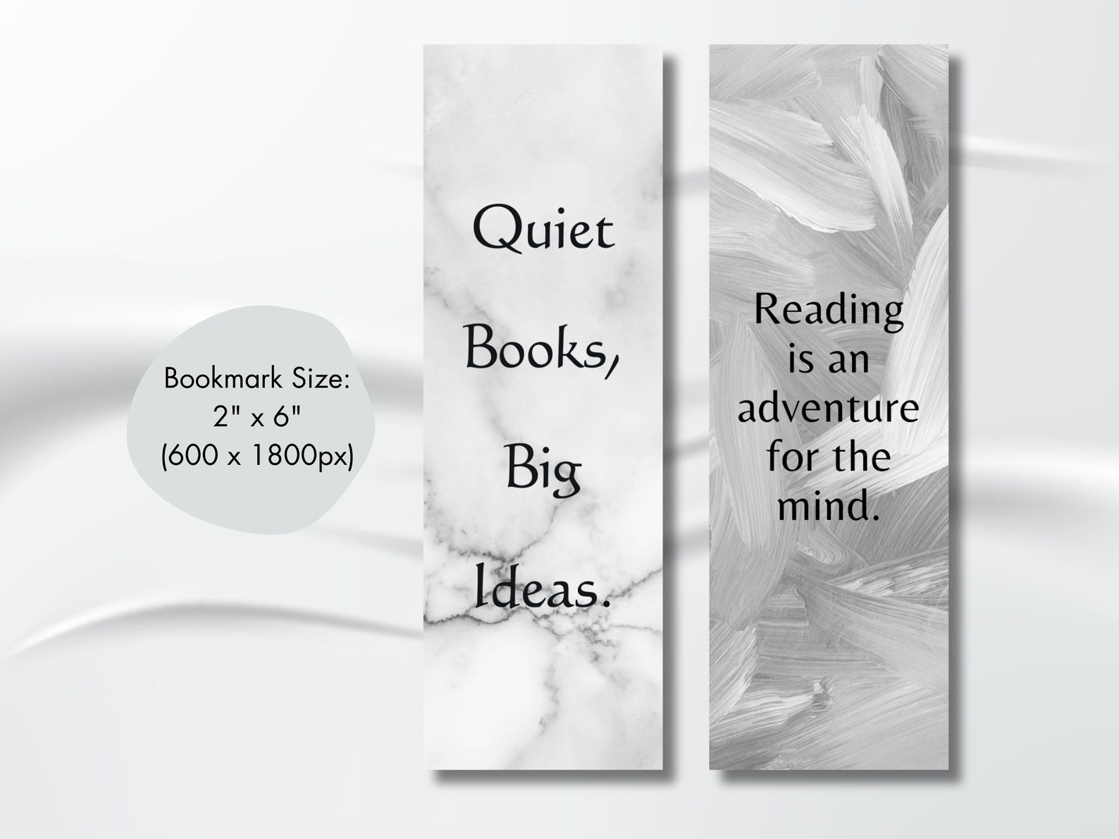 Minimalist Printable Bookmarks With Inspirational Reading Quotes ...