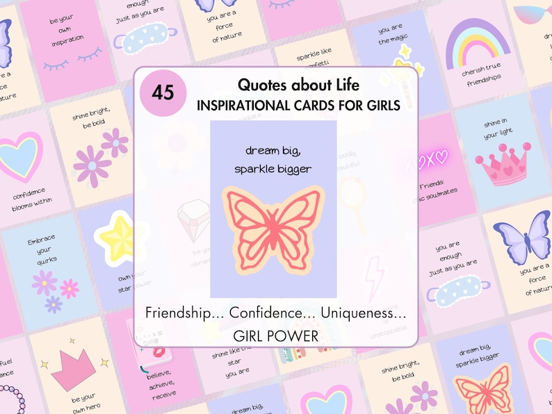 Printable Affirmation Cards Vision Board Printables Quotes About Life ...