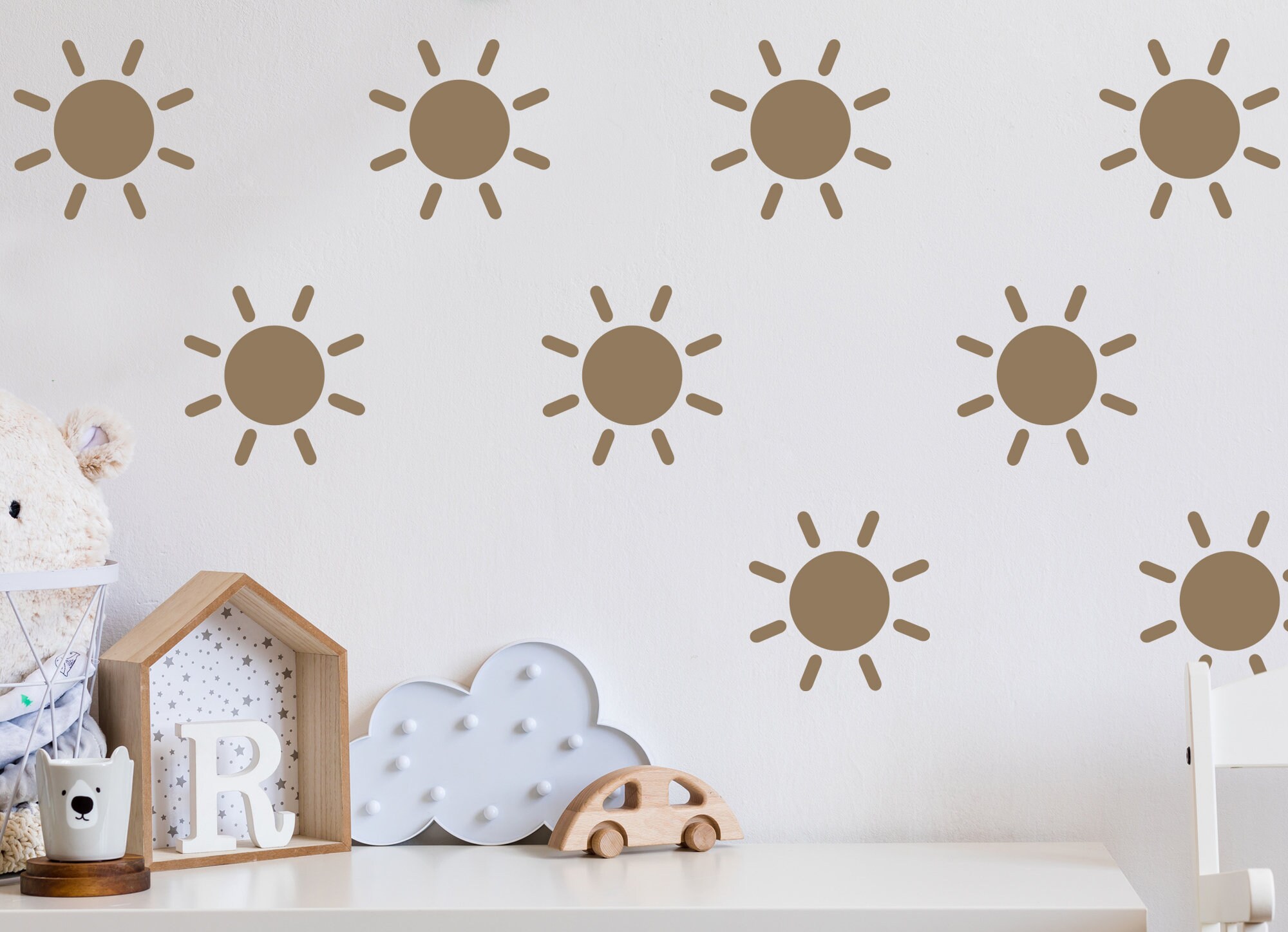 Little Sun Wall Decal, Trendy Wall Sticker, Home Wall Sticker, Nursery ...