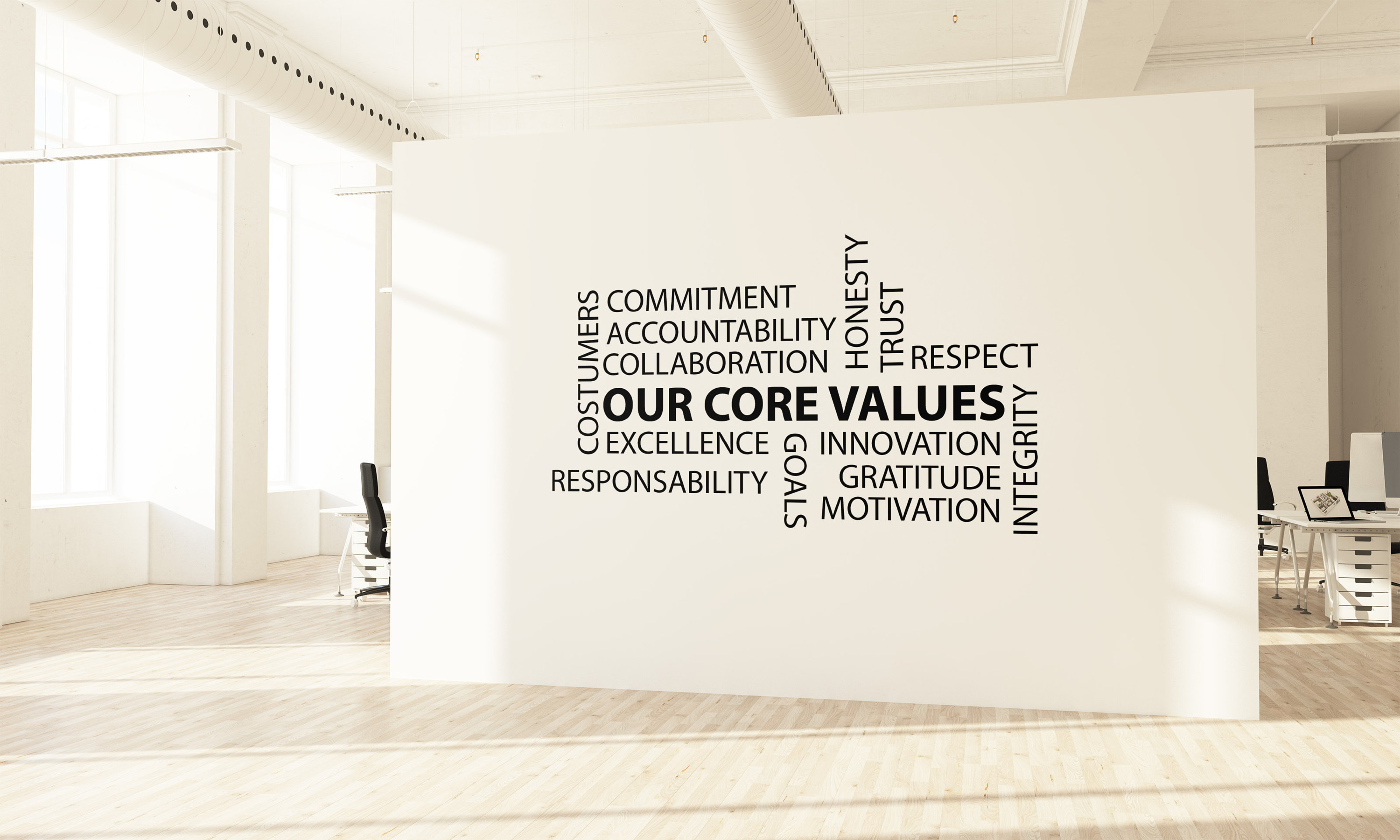 Our Core Values Decal Room Wall Art Motivational Stickers - Etsy