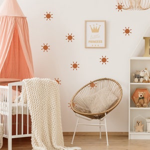 Little Sun Wall Decal, Trendy Wall Sticker, Home Wall Sticker, Nursery ...