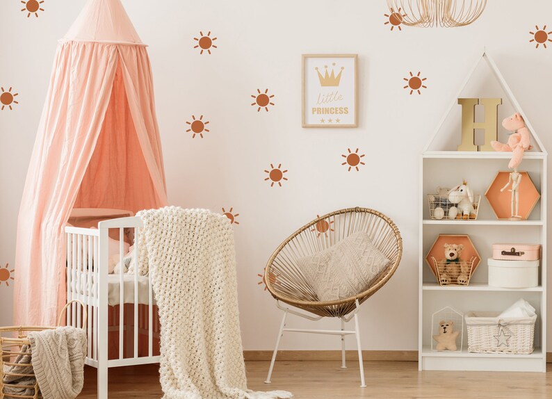 Little Sun Wall Decal, Trendy Wall Sticker, Home Wall Sticker, Nursery ...
