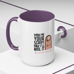 Hand Me Your Script Mug - Essential Coffee Mug for Voice Actors - Etsy