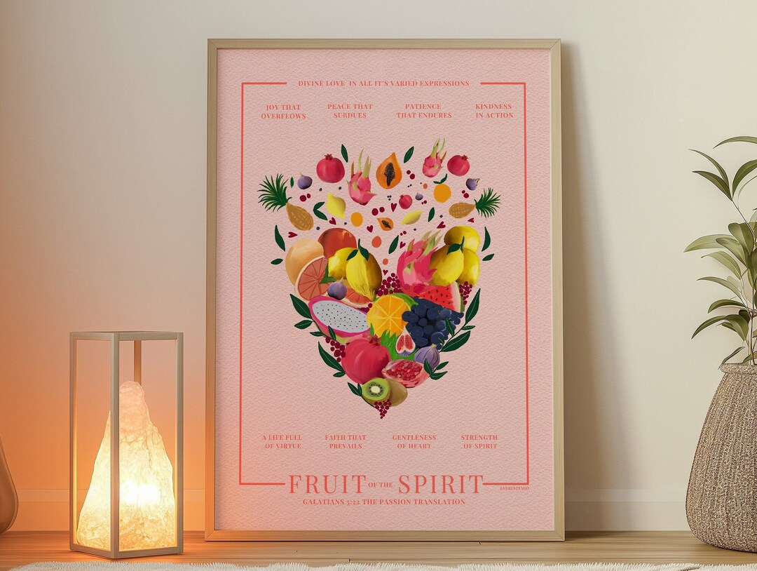 Fruit of the Spirit Print | Galatians, Christian Wall Art (digital ...