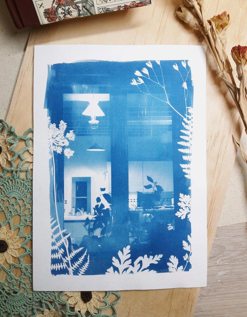 Cyanotype A5 "fenêtre Sur Cour" - Etsy