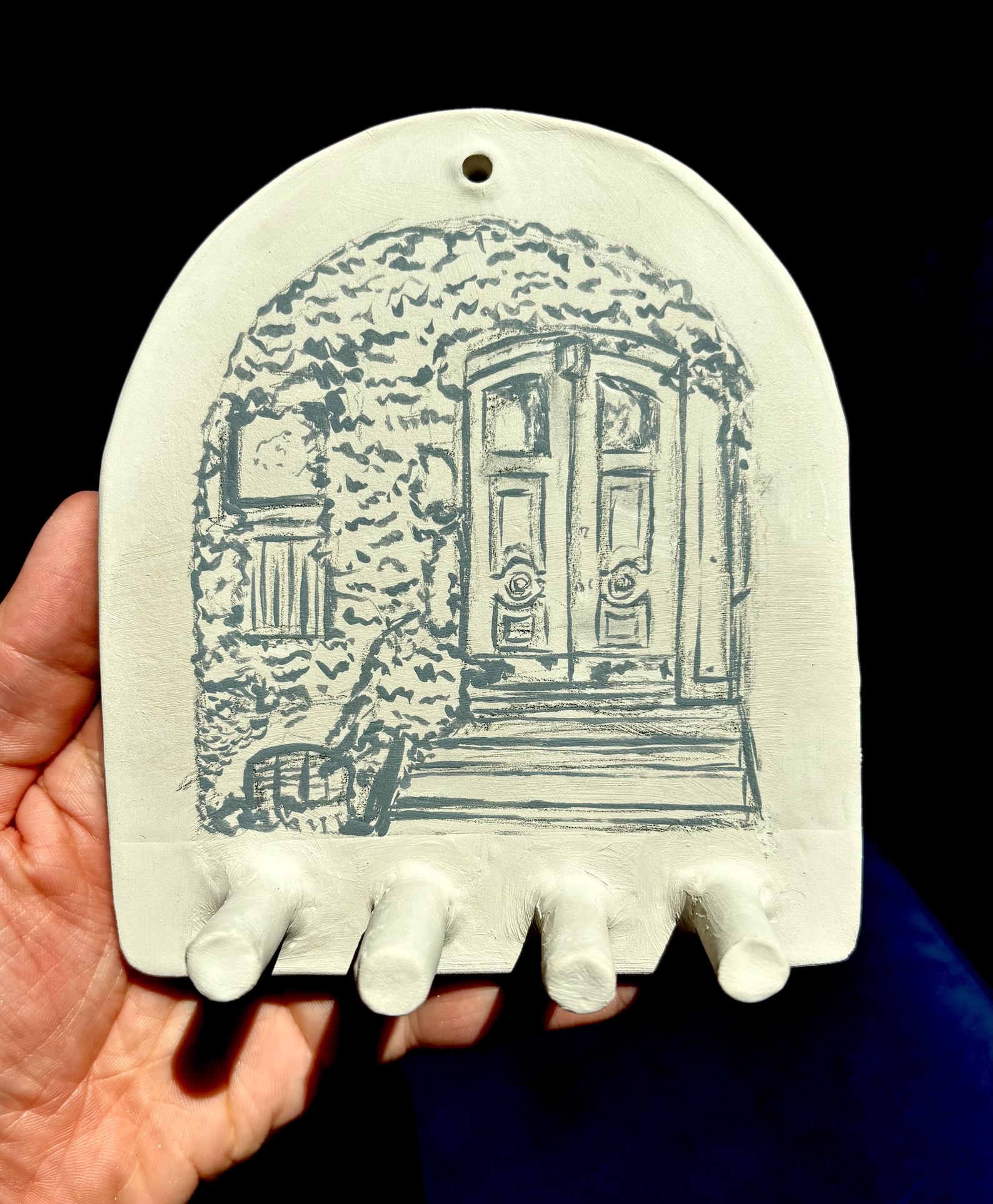 Custom Hand-painted Ceramic Key Holder: Personalized Home Decor - Etsy