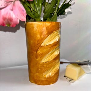 Baguette Bread Vase – Handmade Ceramic Vase, Funny Food-inspired Home ...