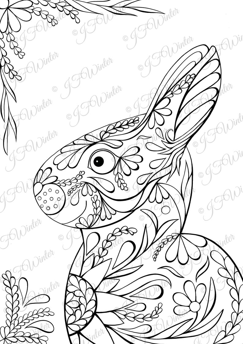 Mindful Colouring Animals for Children Age 8-12, Printable PDF Download ...