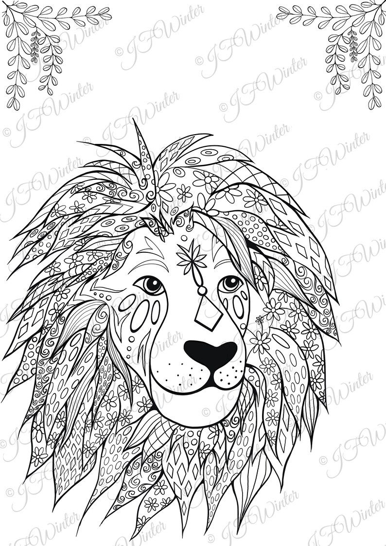 Mindful Colouring Animals for Children Age 8-12, Printable PDF Download ...