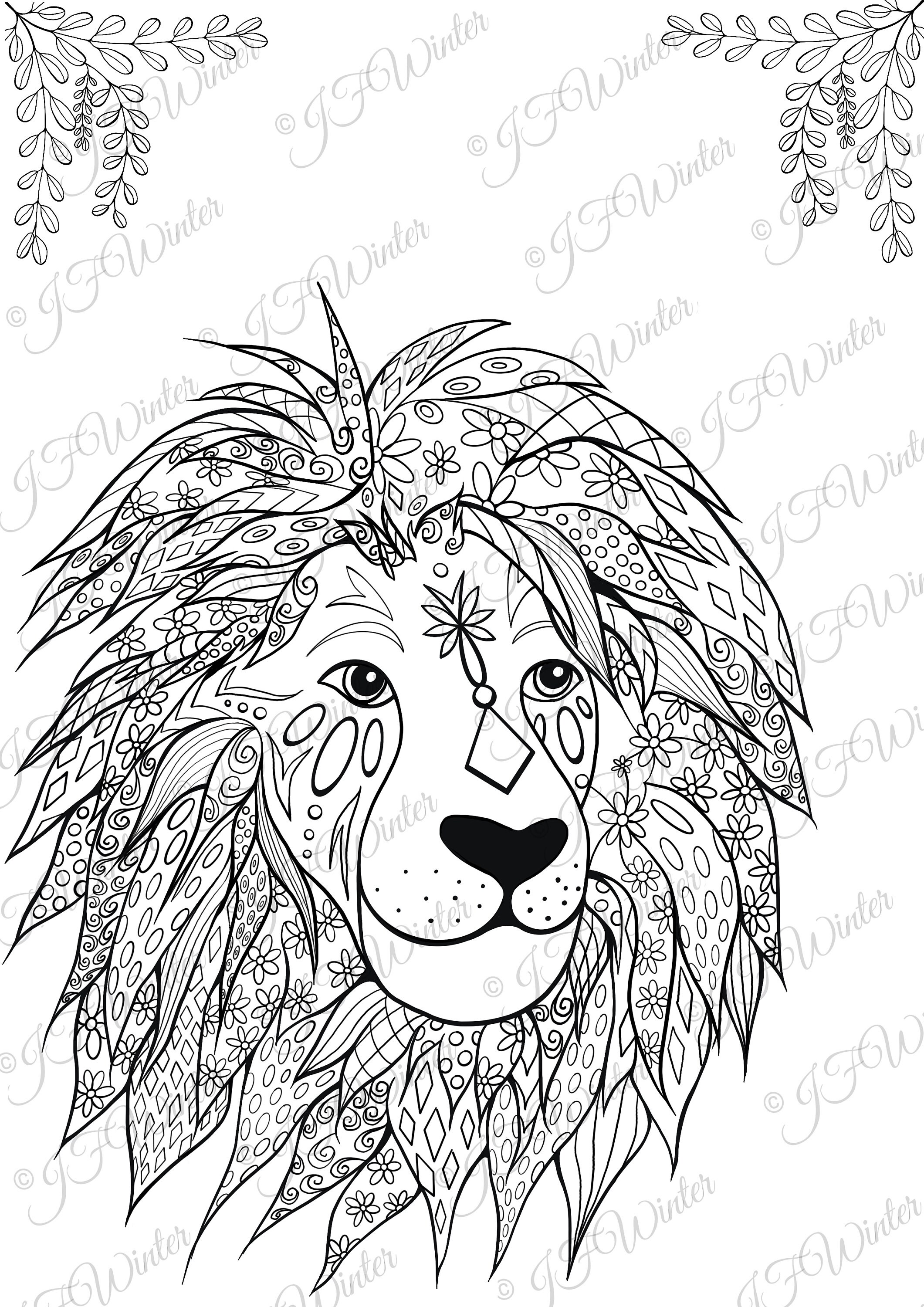 Mindful Colouring Animals for Children Age 8-12, Printable PDF Download ...