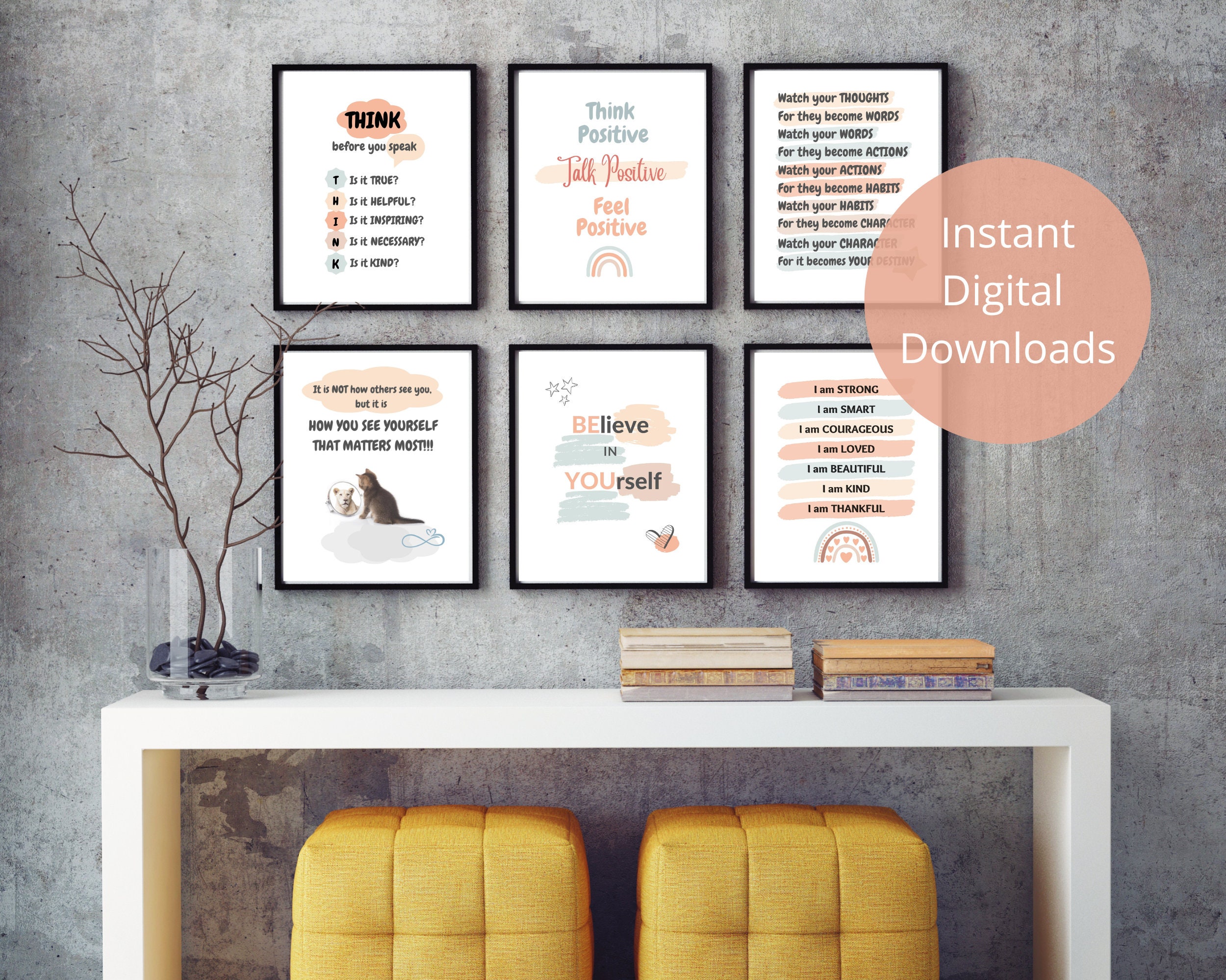Therapy Office Décor Wall Art Bundle, Transform Your Space for ...