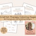 Grief Art Therapy Coloring Pages, Mental Health, Relaxation (digital ...