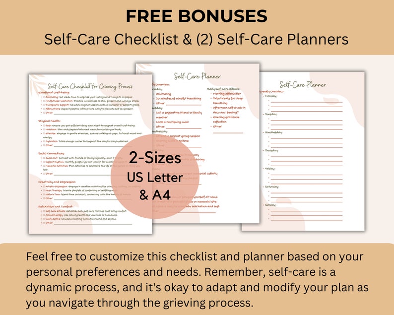 Grief Loss Cycle Therapy Worksheets Printable 11-pages PDF - Etsy