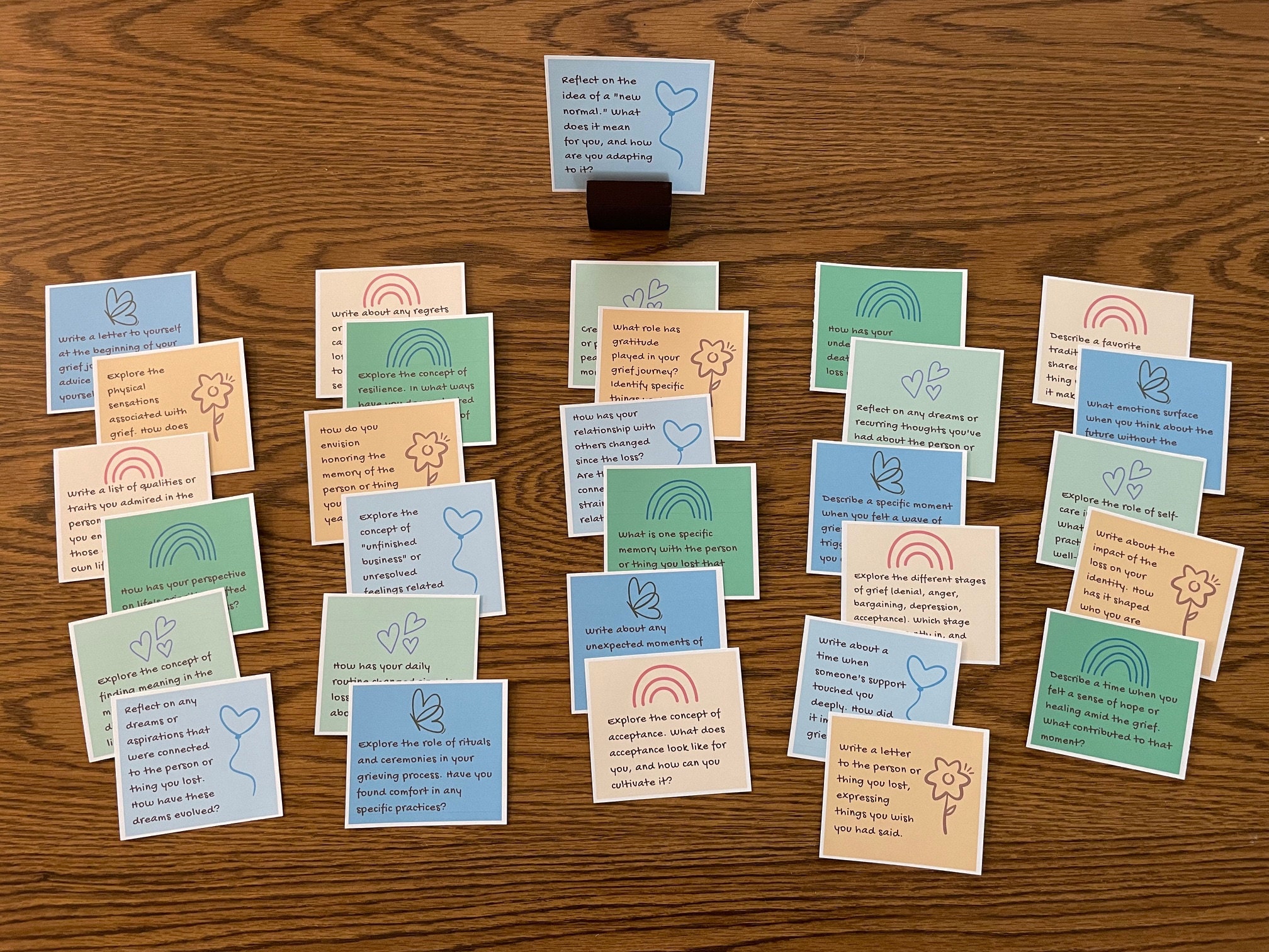 Grief Journalling Prompts Printable Cards, Mental Health, Mindfulness ...