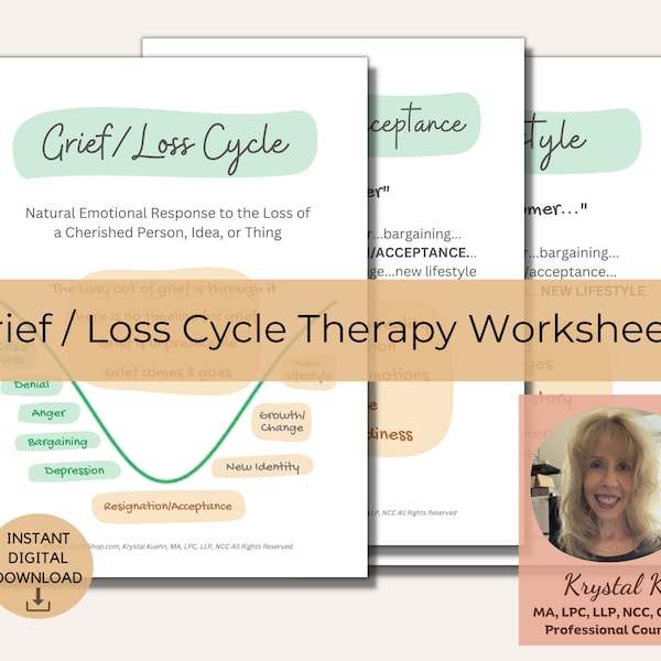 Grief Journalling Prompts Printable Cards, Mental Health, Mindfulness ...