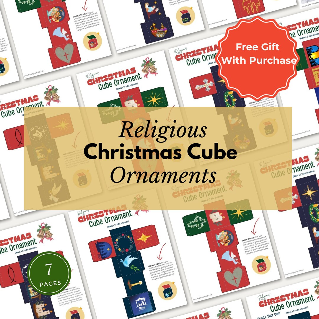 Religious Christmas Ornament Cube Religious Crafts for Kids Holiday ...