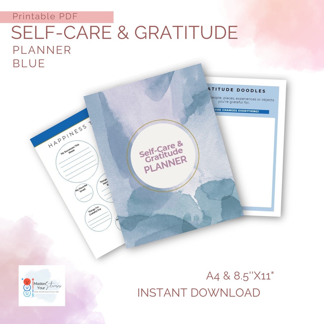 Self-care Gratitude Planner: Wellness Journal (digital Download) - Etsy