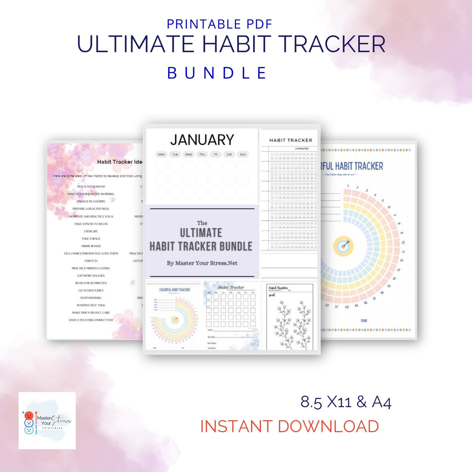 Ultimate Habit Tracker Bundle - Etsy