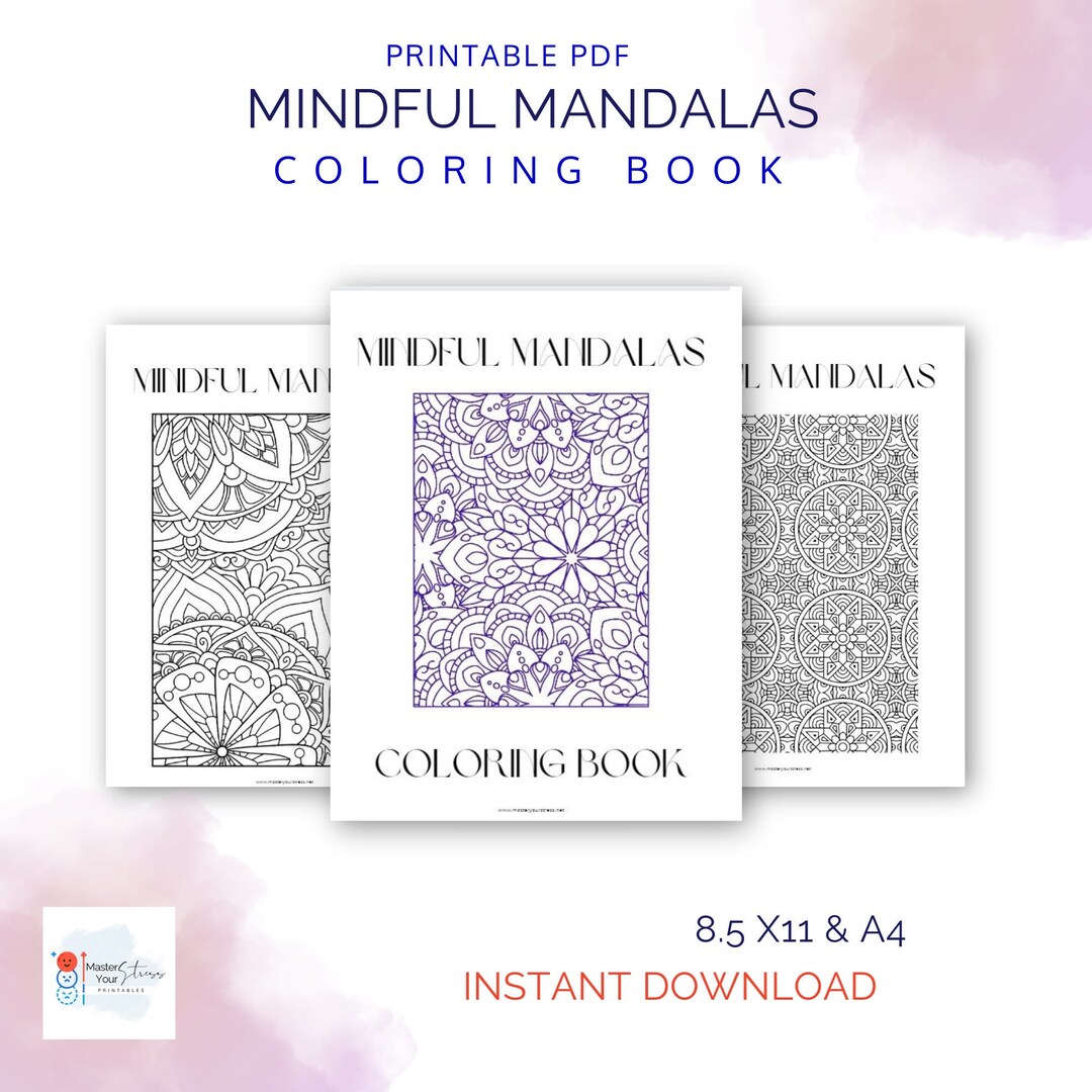 Mindful Mandalas Coloring Book - Etsy