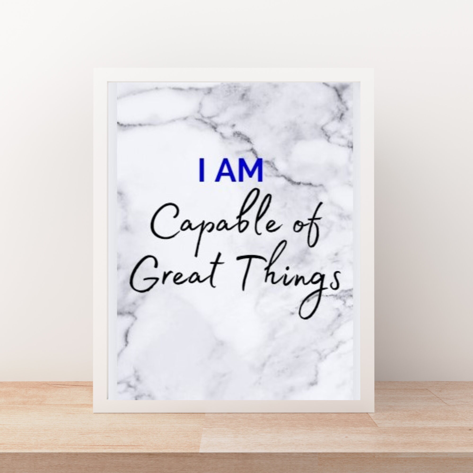Positive Affirmations Mini Poster Set Motivational Wall Art Self-care ...