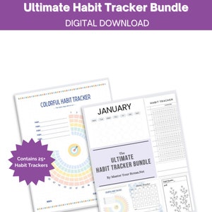 Ultimate Habit Tracker Bundle - Etsy