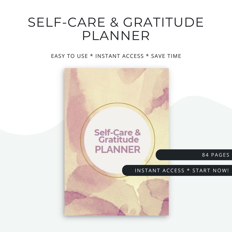Self-care Gratitude Planner: Wellness Organizer (printable) - Etsy