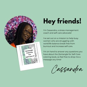 Zentangle Self-care Coloring Book IV | Affirming Art Enhances ...