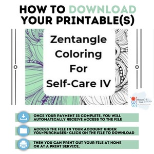 Zentangle Self-care Coloring Book IV | Affirming Art Enhances ...
