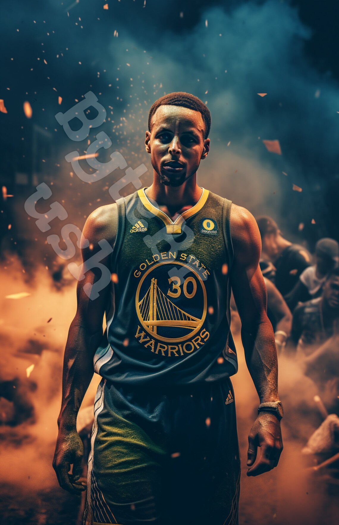 Steph Curry Digital Print | He's Back Digital Print Steph Curry ...