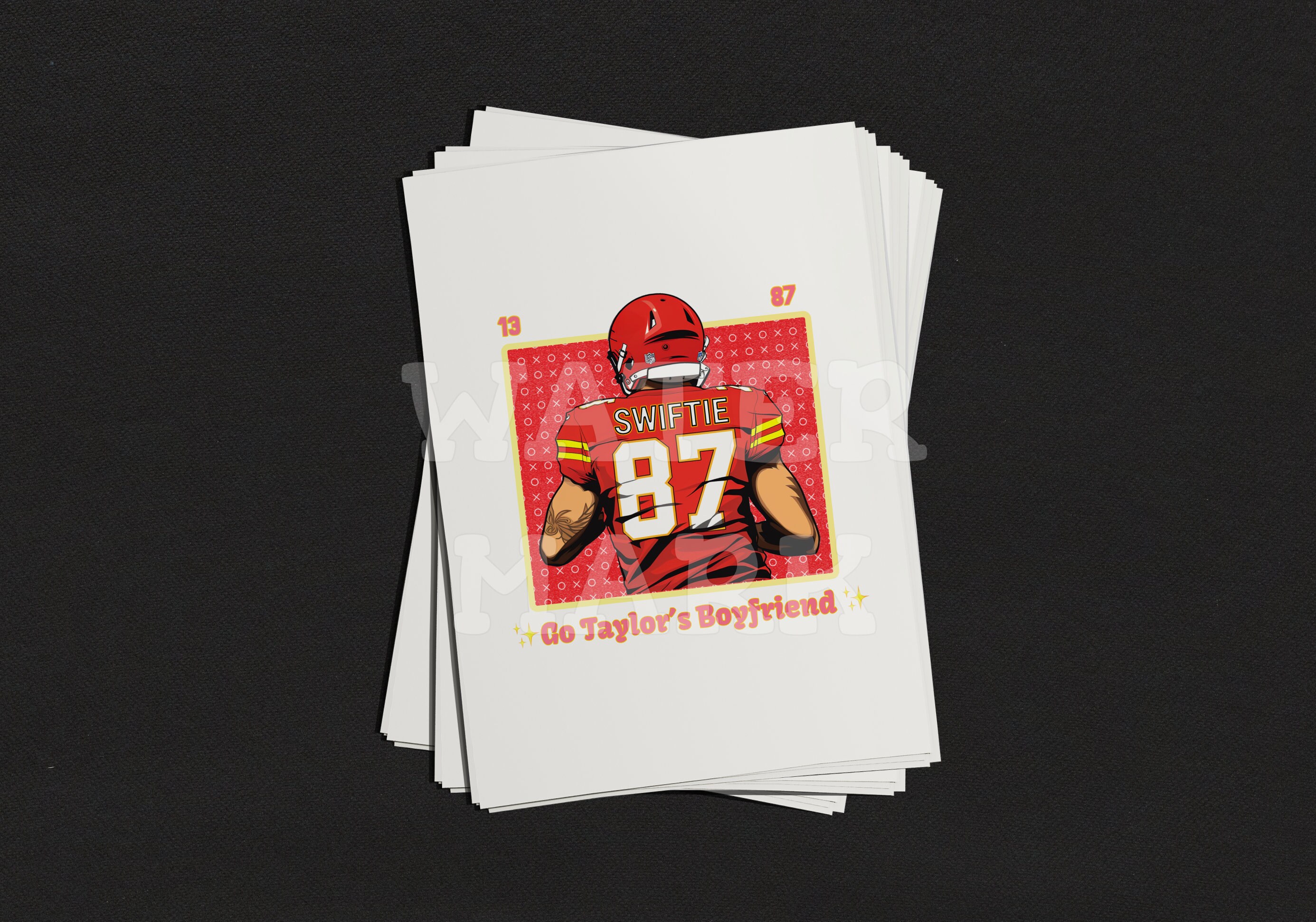 Travis & Taylor Eras PNG, Swiftie Football Design, Eras Tour 87 Art ...