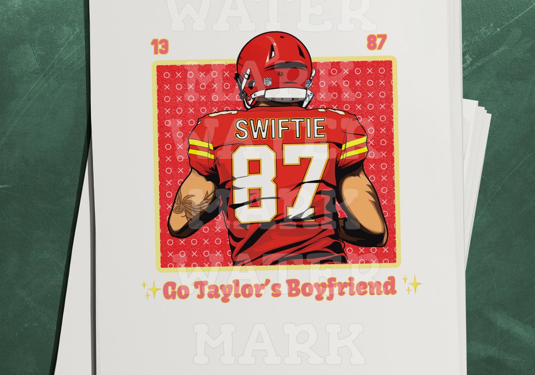 Travis & Taylor Eras PNG, Swiftie Football Design, Eras Tour 87 Art ...