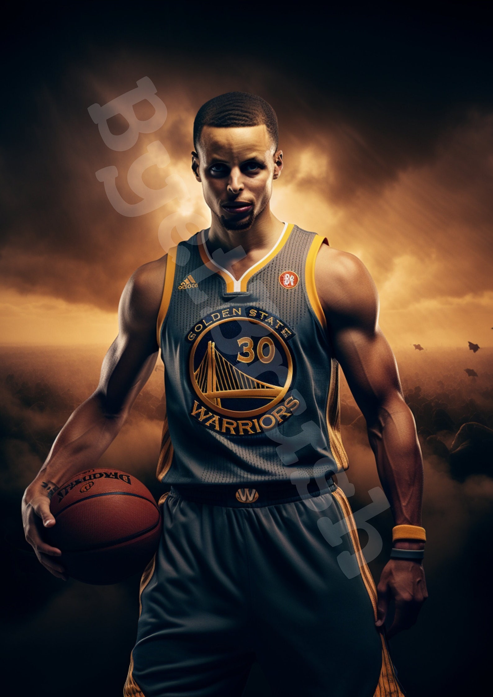 Steph Curry Digital Print | He's Back Digital Print Steph Curry ...