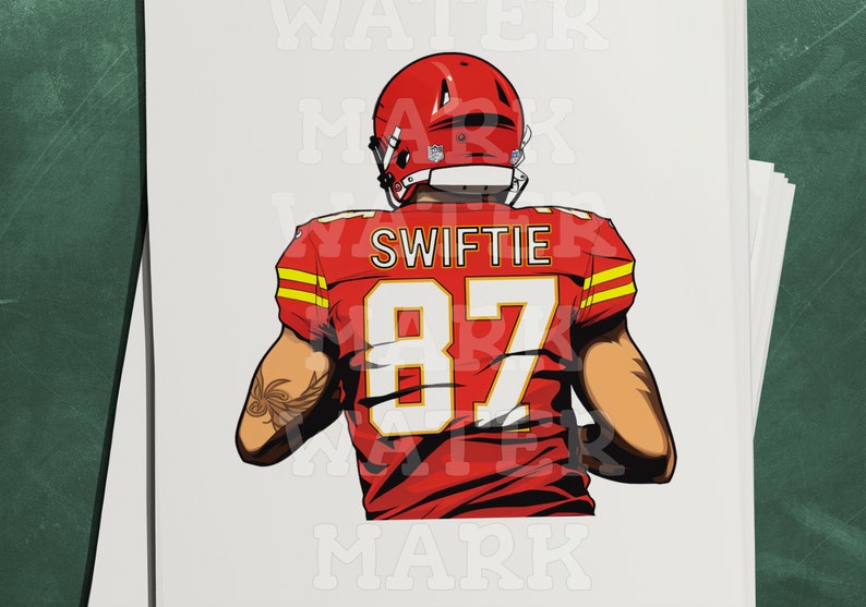 Travis & Taylor Eras PNG, Swiftie Football Design, Eras Tour 87 Art ...