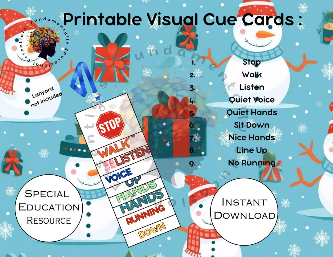 9 Tiered Cue Cards, Visual Cues| Autism, Classroom Support, Non-verbal ...