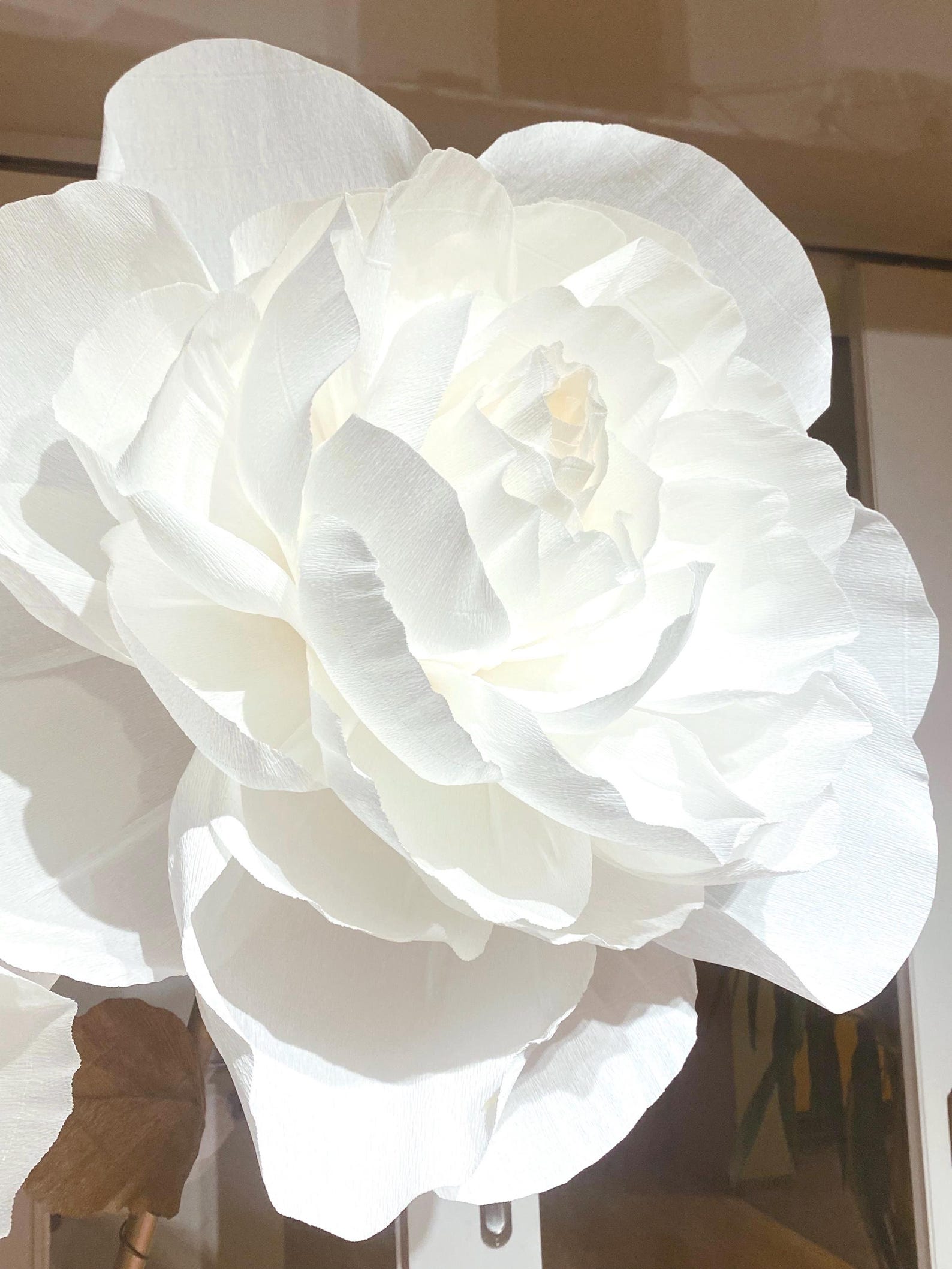 Giant Crepe Paper PEONY Flower: Wedding and Party Decor. Handmade Large ...