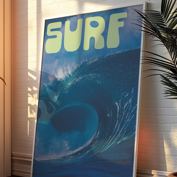 Surf Poster - Etsy