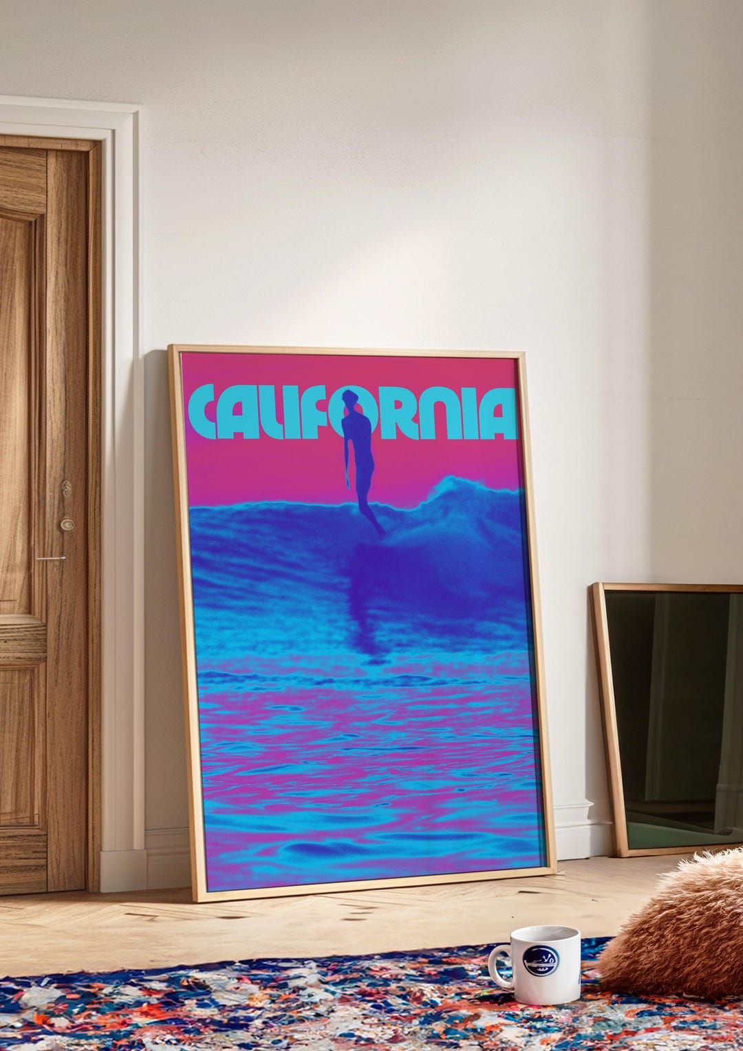 California Surf Poster Beach Wall Art Beach Print Printable Wall Art ...