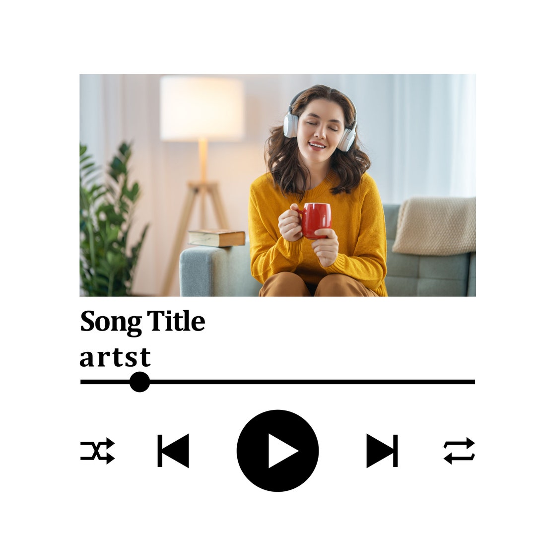 Music Player Template for Canva Personalised Gifts for Canva - Etsy