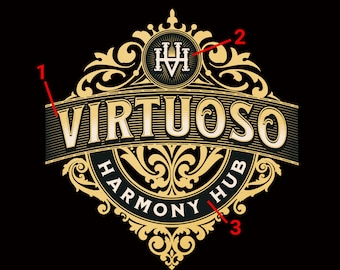 Vintage Barbershop Logo - Custom Logo Designs, Professional Logo Designer - Victorian Style Logo ...