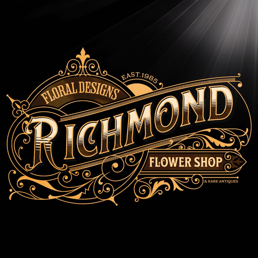 Customizable Victorian Logo Design, Retro Business Logo - Etsy