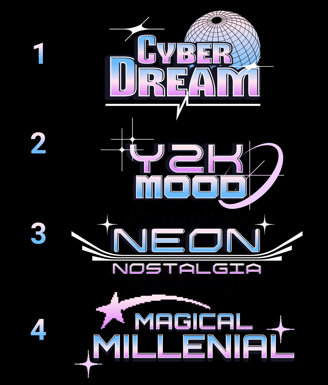 Custom Digital Y2K Logo , FAST DELIVERY - Etsy