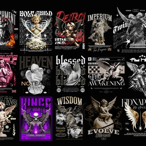 150 Exceptional Angel Streetwear Designs , T-shirt Designs Bundle ...